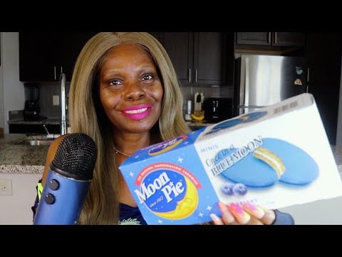 BLUEBERRY Moon Pies ASMR Eating Sounds - The ASMR Index