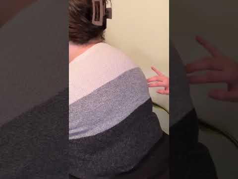 ASMR Light Touch Back Tracing & Head Massage with Tingle Tools 😴