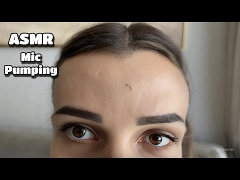 Close Up Eye Contact & Gentle Sound || Intense Mic Pumping by Wendy