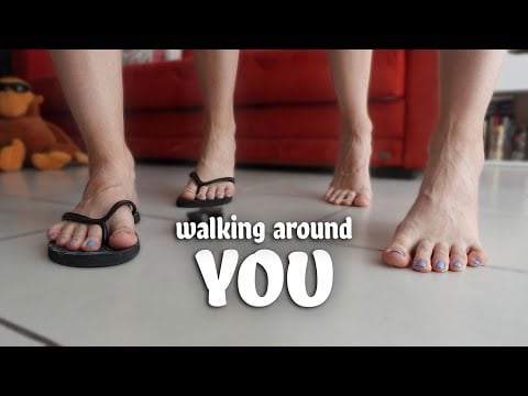 Walking Around You ASMR – Barefoot & Flip-Flops Sounds
