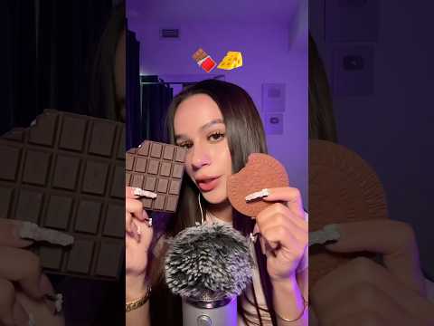 ASMR Chocolate 🍫 or Cheese 🧀? Mouth sounds & fake eating #asmr # ...