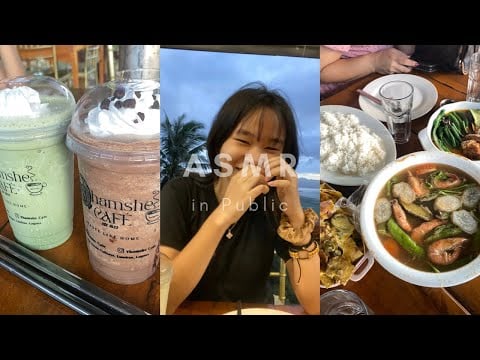 ASMR in public - ( Lofi asmr ) 👀🍟