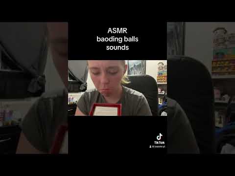 ASMR baoding balls! full video on tiktok #asmrtapping #asmrvideos #relax #asmrtriggers
