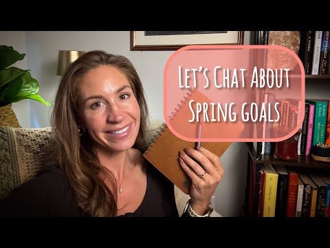 ASMR | Spring Goals! [Whispered rambling about my goals for the next ...