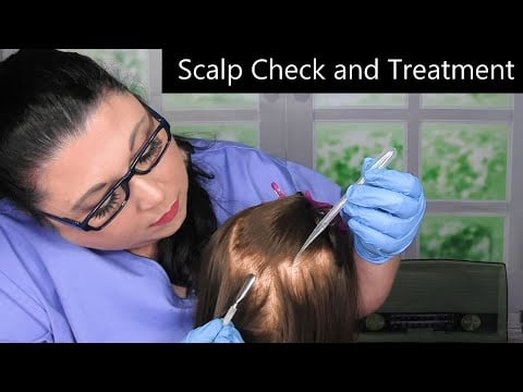 ASMR - Dandruff Removal and Scalp Scratch