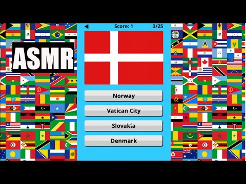 ASMR // GUESS THE FLAG 🤩🇸🇪🇵🇱🇩🇰🇮🇹🇹🇷