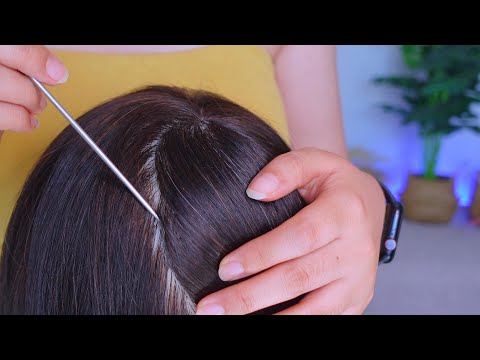 ASMR Soothing and Slowly Hair Brushing No Talking