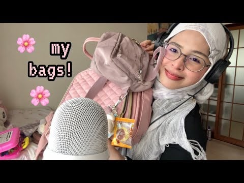 [asmr] my bag collection + full soft spoken! 👛🫶🏻