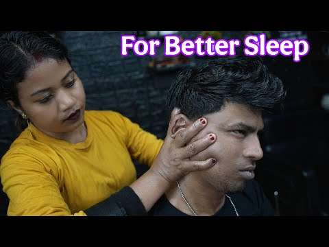 Experience the Calm: Female Barber's Head Massage ASMR | Tapping ...