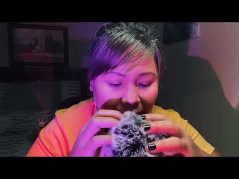 Fluffy Mic Scratches & Mouth Sounds/Kisses ASMR (Gentle Whispering for ...