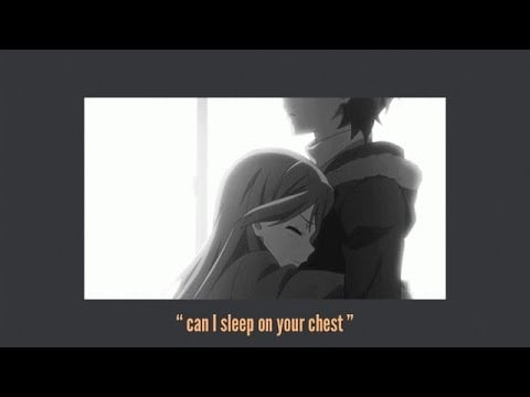 asmr Girlfriend falls asleep on your chest [cuddles] [breathing at the end] [wholesome gf audio]