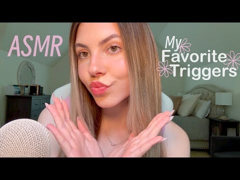 ASMR My Favorite Triggers (mouth sounds, hand sounds, mic scratching, nail tapping)