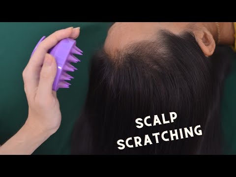ASMR Real Person Head Massage, Hair Parting, Hair Cracking, Hair ...