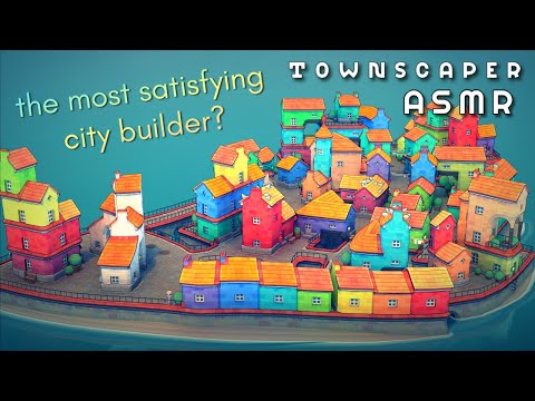 ASMR | Let's build a tiny, lovely town together 🏘️ Binaural Townscaper ASMR