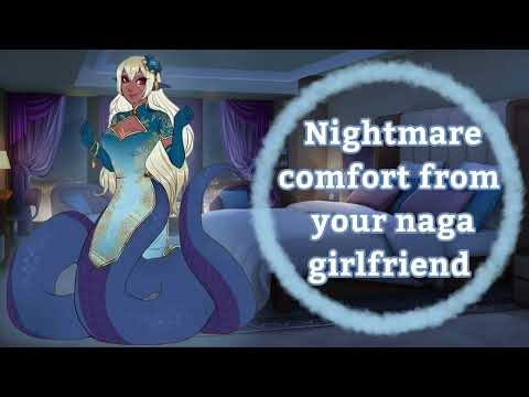{Asmr} Cuddles and sleep aid with naga girlfriend