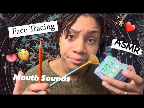 ASMR - Mouth Sounds and Face Tracing (Lesley)