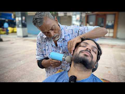 Waris Barber The Indian Massage King Pt-1 #asmr #thebarbersarms #headmassage #indianbarber