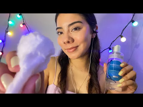ASMR | Tu amiga te desmaquilla para dormir 😴 ️‍🩹 te ayudo con tu depresión 💔