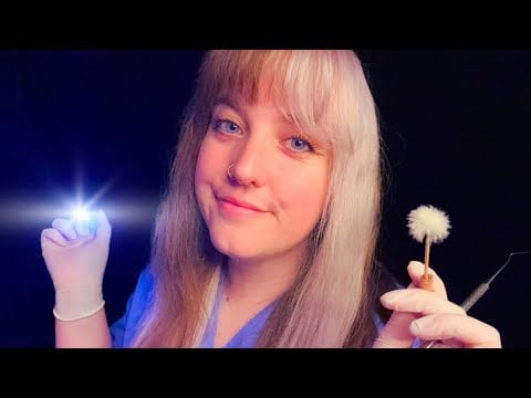ASMR Cranial nerve examination with bubbly British nurse Jessica