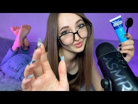 ASMR in the Pose | Tapping, sk-sk, tk-tk, Lotion and Mouth Sounds | No Talking