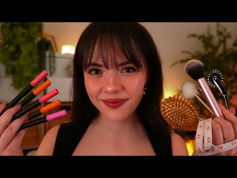 ASMR Taking Care of You Before Bed (personal attention, skincare, changing your vision)