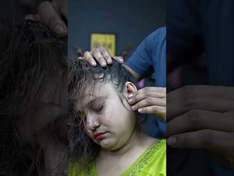 Girls Neck Cracking Head Massage ASMR Satisfying #shorts