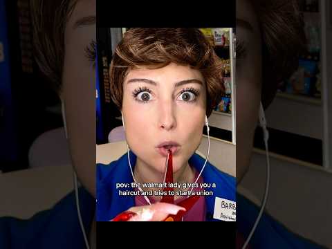 pov: the Walmart lady gives you a haircut #asmrroleplay #asmr