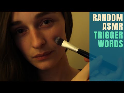 Repetitive Words EAR to EAR - Face & Hand Brushing VISUAL ASMR