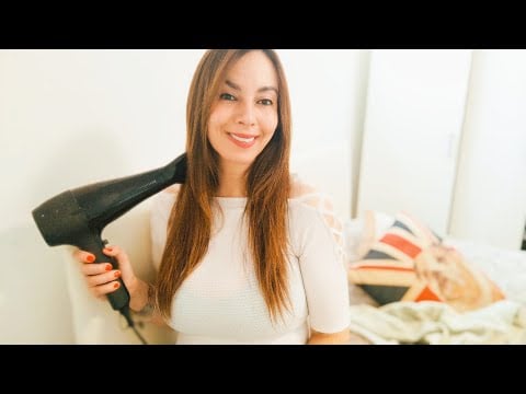 ASMR | HAIR DRYER | HAIR BRUSHING | TOUCHING YOUR FACE