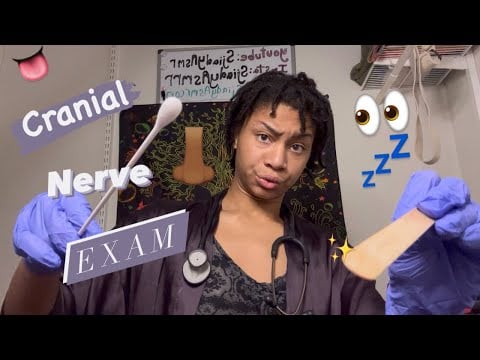 ASMR Cranial nerve examination with bubbly British nurse Jessica