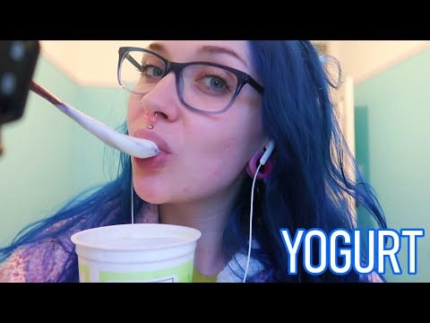 ASMR Honey Greek Yogurt Eating Sounds 🍯
