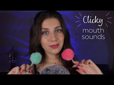 ASMR • Clicky Mouth Sounds & Trigger words - Sleep Relaxation