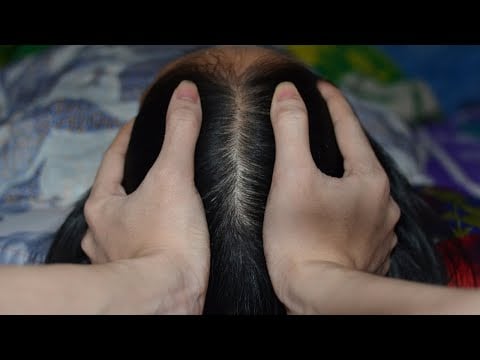 ASMR Real Person Scalp Check, Hair Brushing, Hair Play Relaxing For Sleep