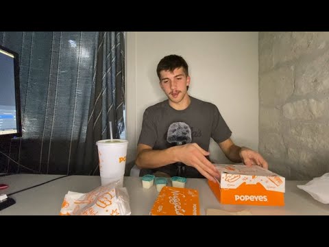ASMR Popeyes Mukbang 🍗 Mega Relaxing Eating Sounds & Crunchy Bites