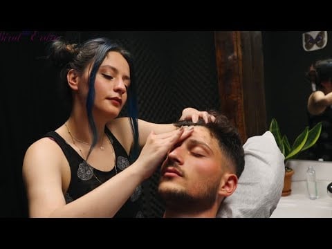 ASMR Back Massage on Chair by Anna to Liza #asmranna #massageanna #eliz_gry