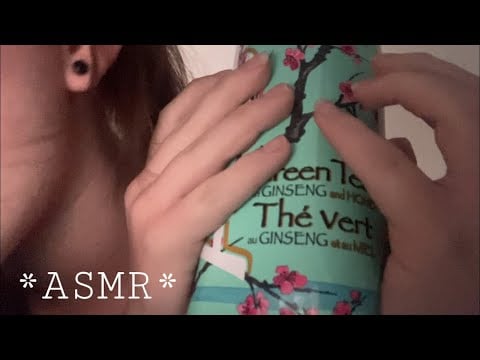 Arizona tea ASMR | tapping and liquid sounds