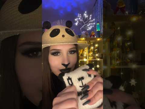 PandASMR 🐼 #asmr #panda #pandamakeup #asmrtingles #pandahat #triggers # ...