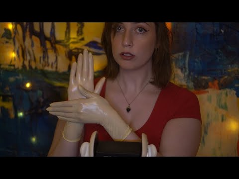 ASMR Ear Massage, Latex Glove sounds (With & Without Oil)