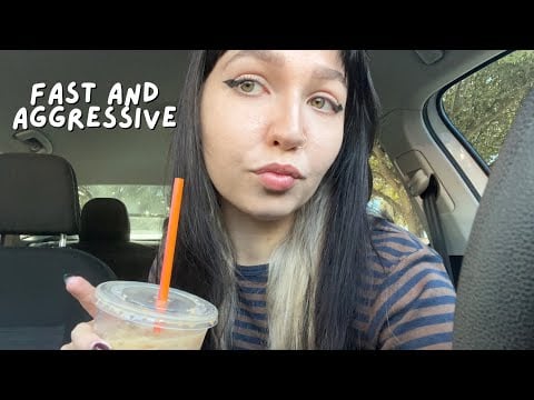 ASMR Fast and Aggressive Lofi Personal Attention| Fall🍁 ASMR in the car #2