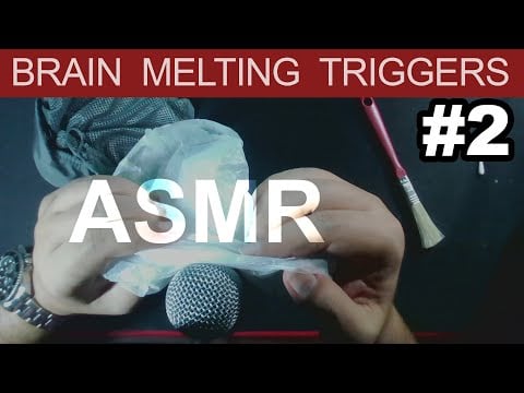 [ASMR] Relaxing rubbing tapping and brushing objects and whispering for you to sleep. [PART 2]