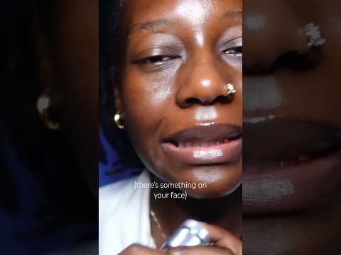 ASMR | THERE’S SOMETHING ON YOUR FACE! 😧 #asmrshorts #asmrroleplay #asmrtingles