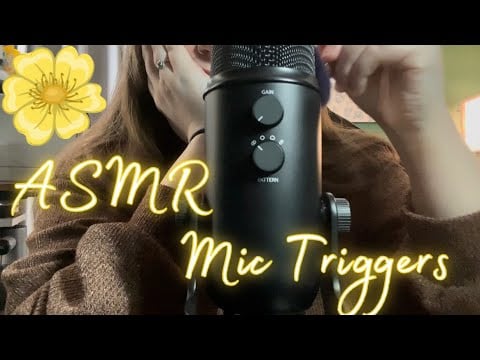 ASMR | Bare Mic Triggers (Brushing, Silicone Brush, Scratching ...