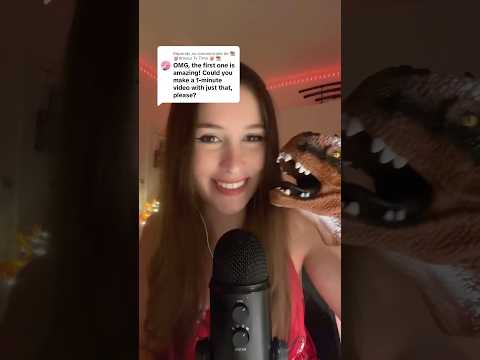 ASMR Dinosaur 🦖 #asmr #dinosaur #mouthsounds #asmrcommunity