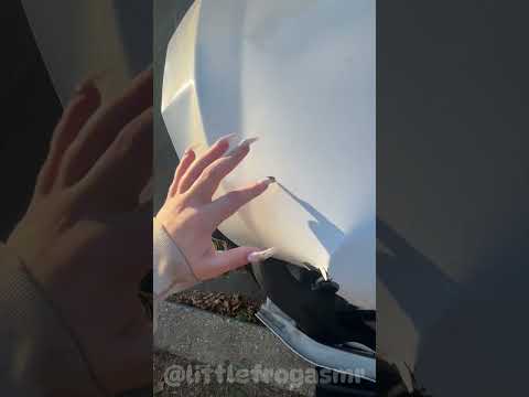 ASMR BUT MY CAR IS TOTALED… 🤕💥💔 #asmr #car #crash #rip #public #chevy