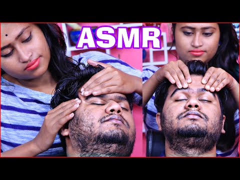 ASMR Head massage forehead massage neck massage with neck crack by ...