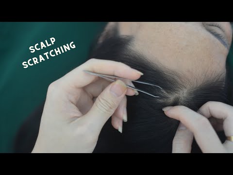ASMR Focus Scalp Scratch, Real Person Hair Combing, Hair Parting For ...