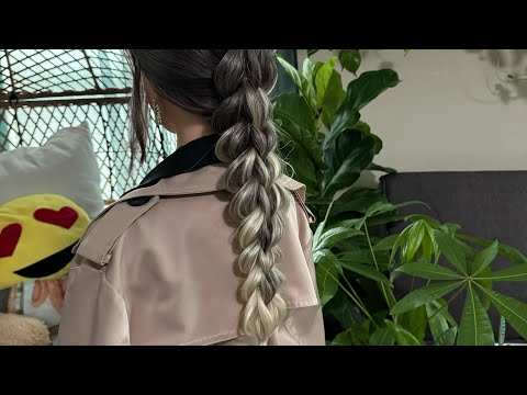 Hair Tutorial | ASMR | Braid Hair Style | Hairstyling - Adjustment ...