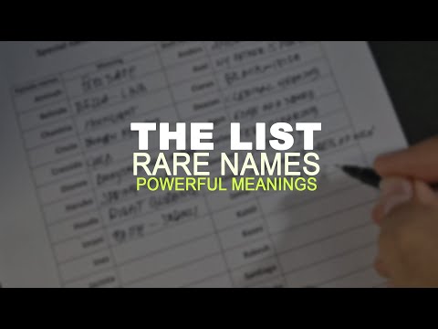A list of rare and mysterious names with strong meanings and symbolism ...