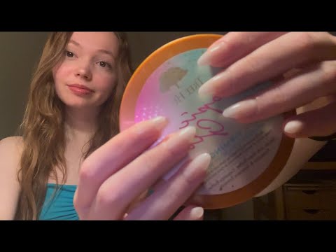 ASMR with Long Nails- Tapping, Scratching, Tracing for Sleep💅