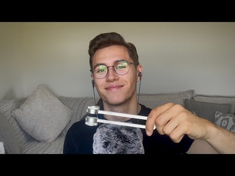 ASMR Tuning Fork Therapy | Whispered Healing Sounds & Vibrations for Deep Sleep & Relaxation